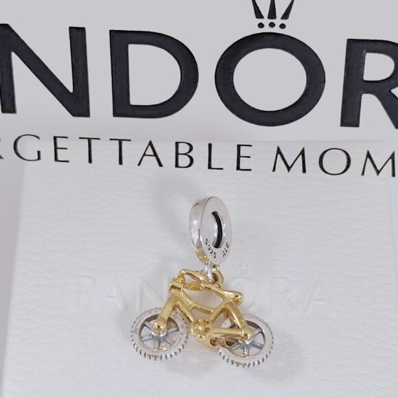 Pandora | Jewelry | Pandora Twotone Spinning Wheels Bicycle Dangle ...